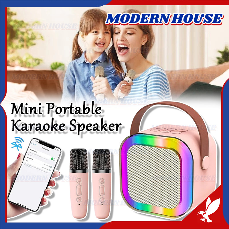 Jual Speaker Mini Karaoke /Portable 3D Stereo Home KTV Speaker Set ...