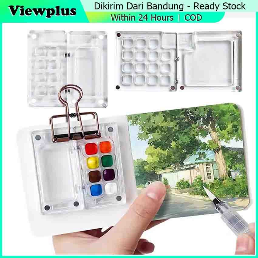 Jual Mini Palette Watercolor Lukis Akrilik Portable Magnetic / Color ...