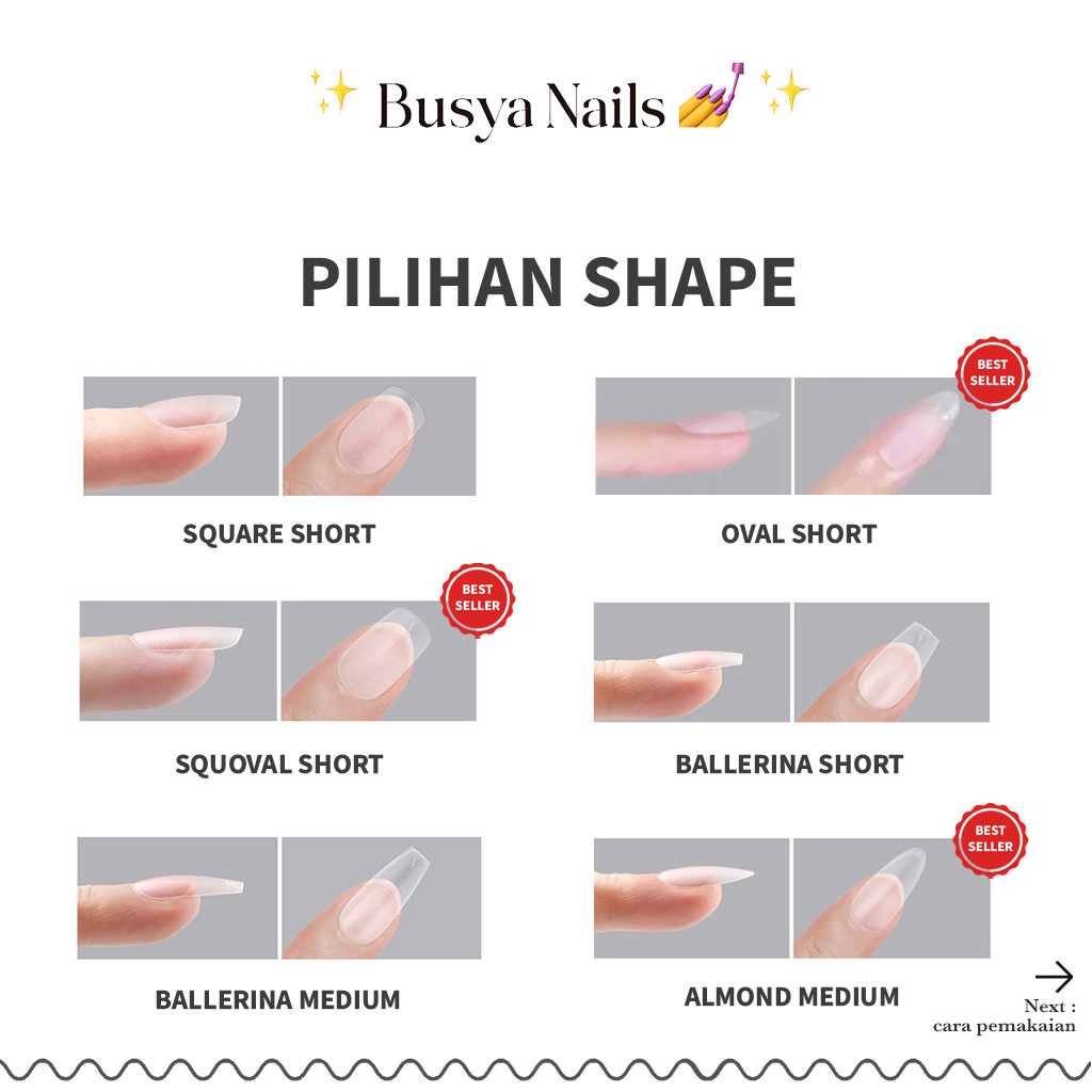 Jual Busya Nails - Shape Guide | Shopee Indonesia