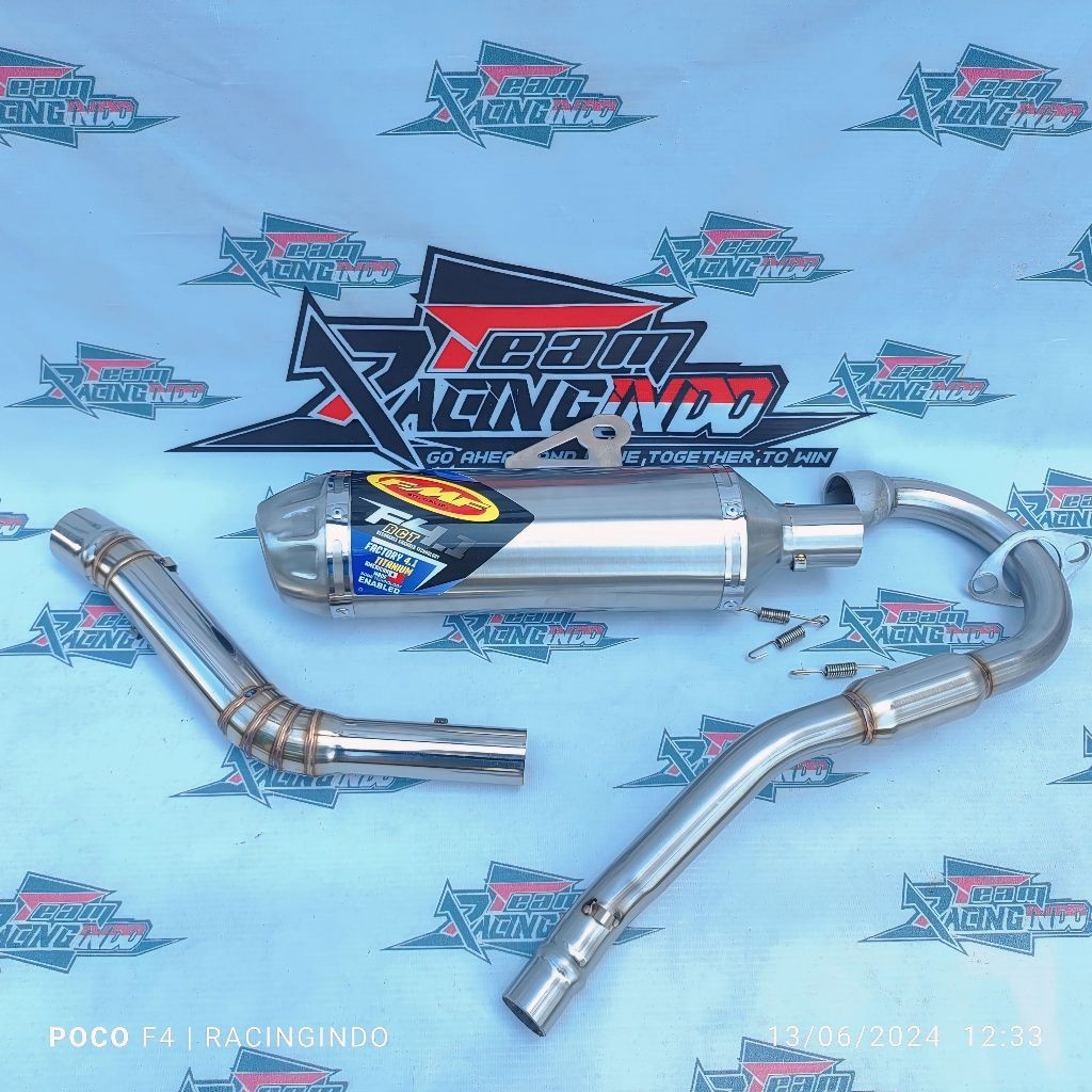 Jual CANISTER PIPE 38 MM FMF F4 STANLIS FOR DTM XRE XR150 XR200 XR 150/ ...