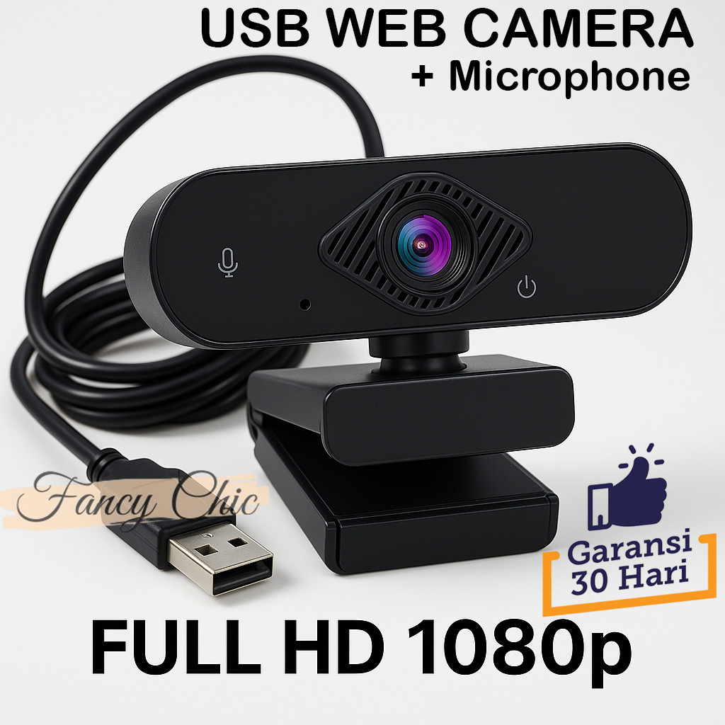 Jual BCKY Webcam Desktop PC Kamera Laptop Full HD 1080p with Microphone ...
