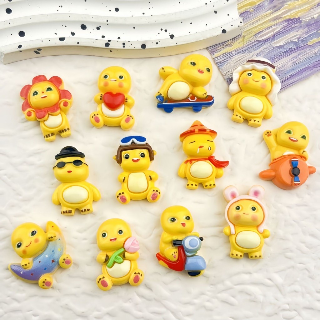 Jual Stiker 3D Akesoris HP Botol Clay Lucu Karakter Dino Kuning ...