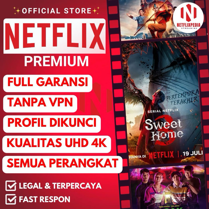 Jual NETFLXX PREMIUM ANTI ON HOLD FULL GARANSI | Shopee Indonesia
