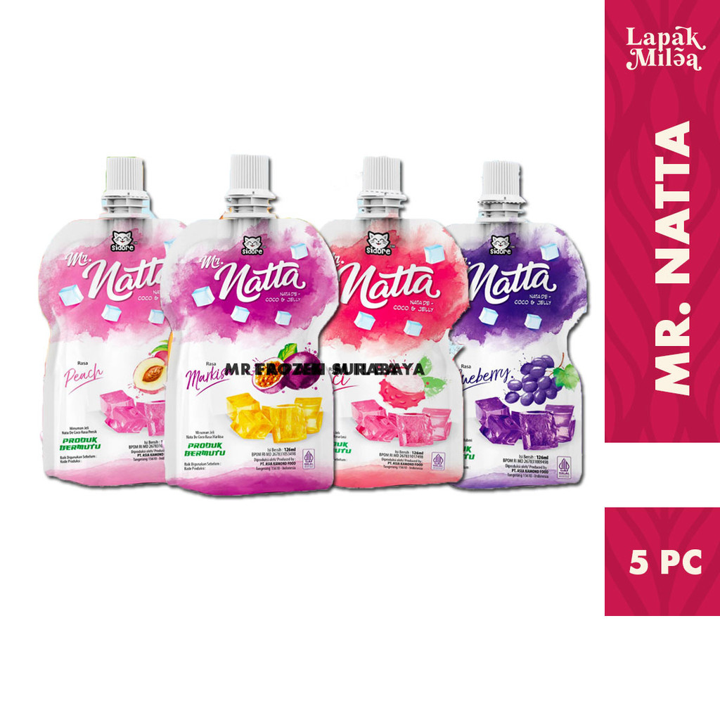 Jual Sidore Mr. Natta Nata de Coco & Jelly - Netto 126 ml x 5pc ...