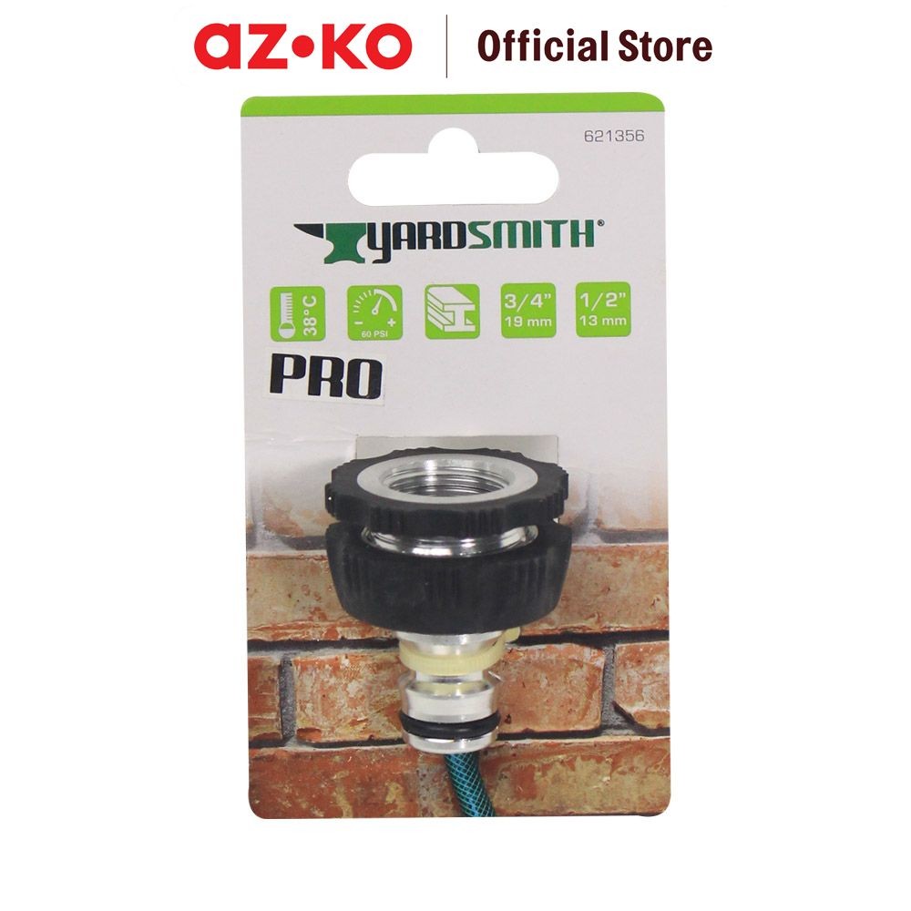 Jual AZKO Yardsmith Adaptor Keran Air 1/2-3/4 inci Faucet Adaptor ...