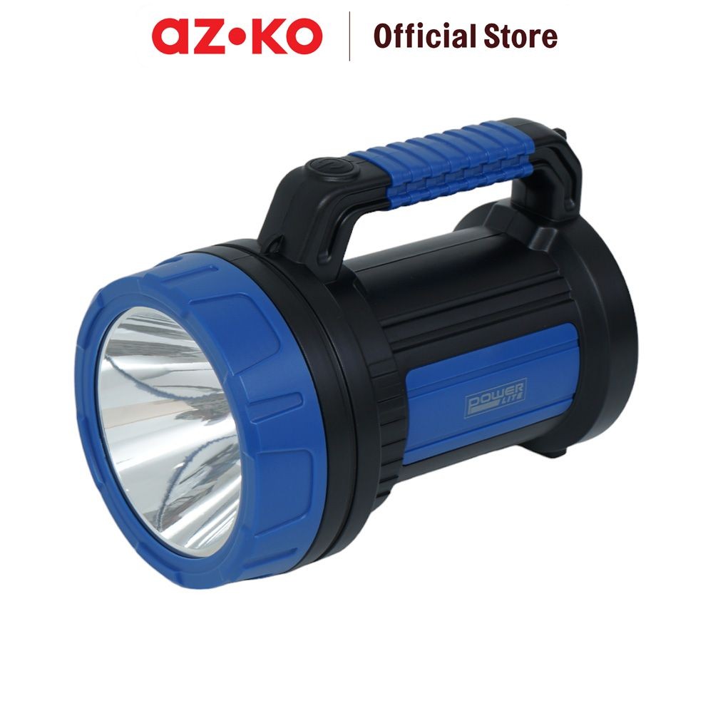Jual AZKO Powerlite Senter Led Rechargeable 7 watt - Biru/Hitam ...