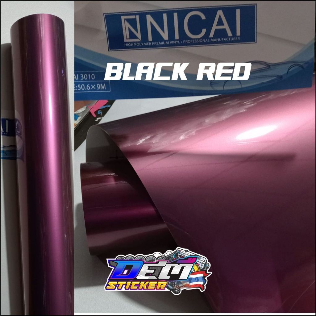 Jual Stiker skotlite warna black red nicai stiker untuk motor dan mobil ...