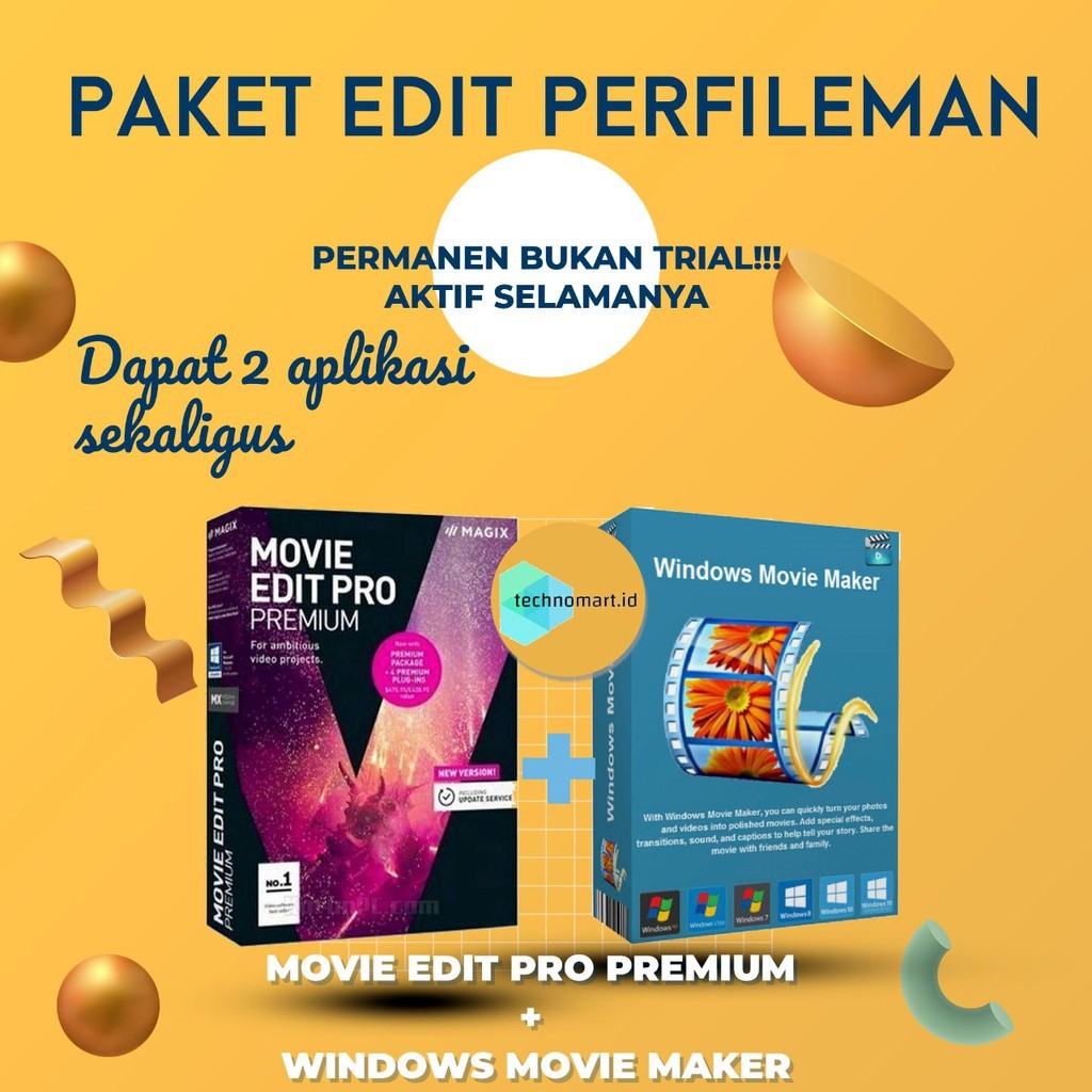 Jual Paket Edit Filem Video Windows Movie Maker 2022 + Bonus Magix ...