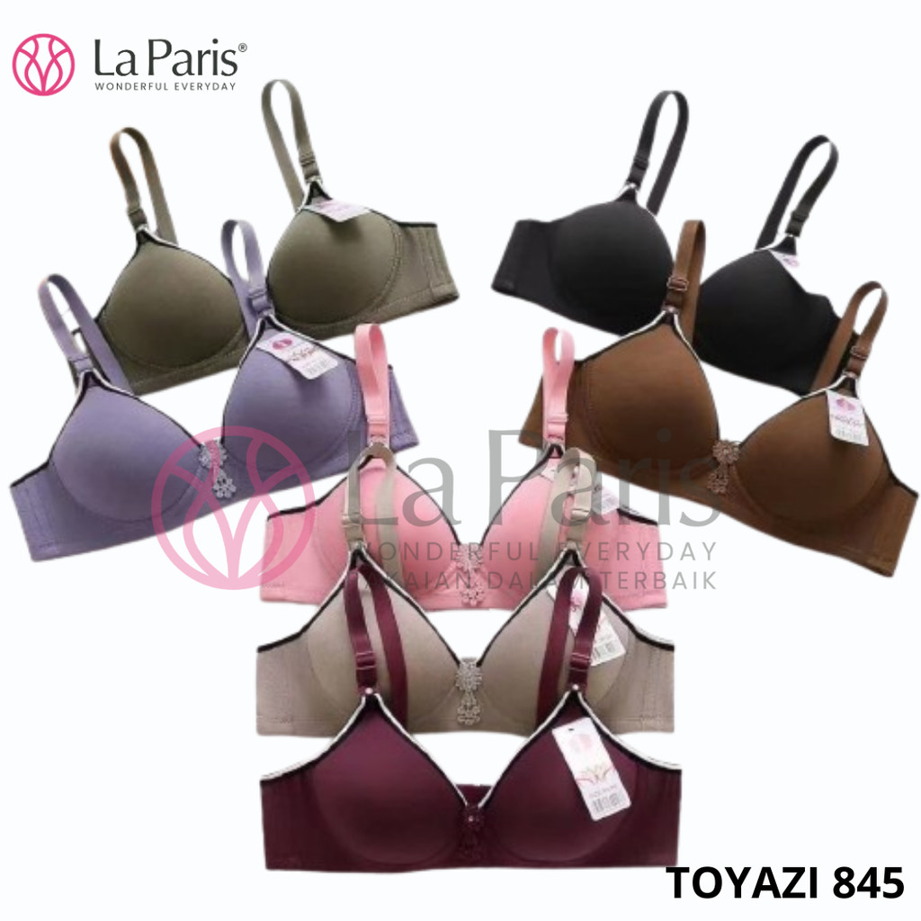 Jual BRA BH Wanita Cup B Besar Toyazi Tanpa Kawat Busa Tipis Motif Polos BH TOYAZI 845 Ukuran 36 ...