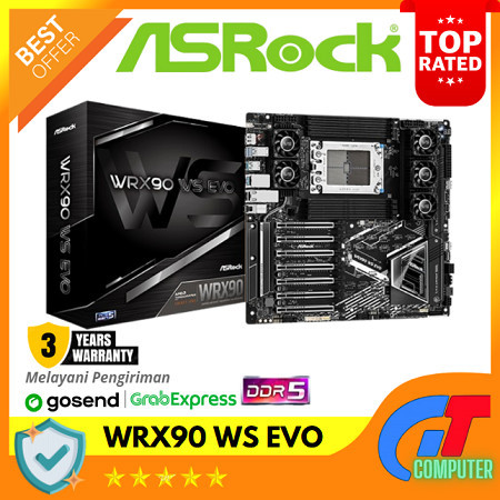 Jual ASROCK WRX90 WS EVO | Motherboard AMD WRX90 sTR5 DDR5 EEB | Shopee ...