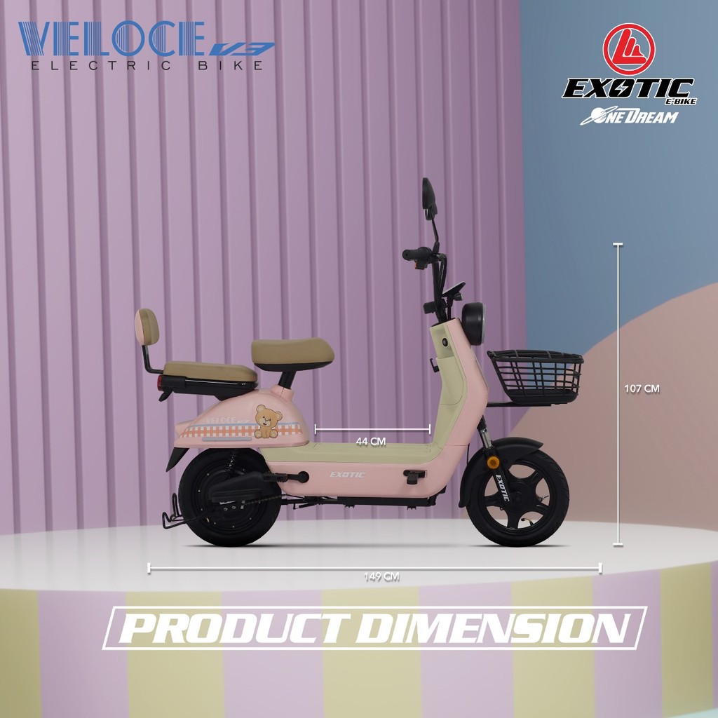 Jual Sepeda Listrik Exotic VELOCE V1 / V3 Terbaru Super Murah Garansi ...