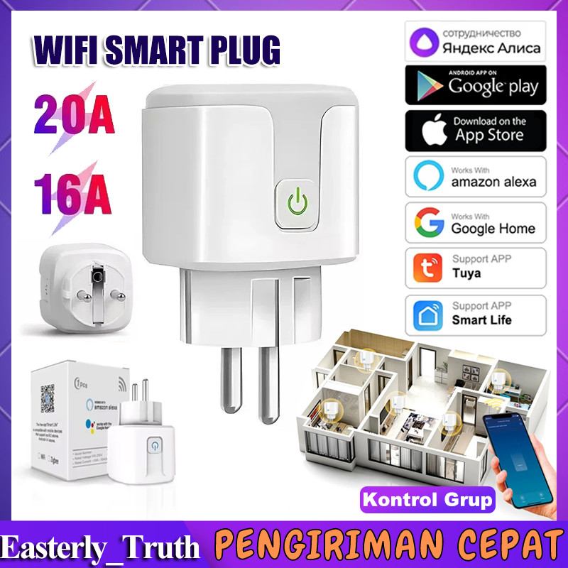Jual Smart Plug Wifi atau Colokan Listrik Pintar support Google Home ...