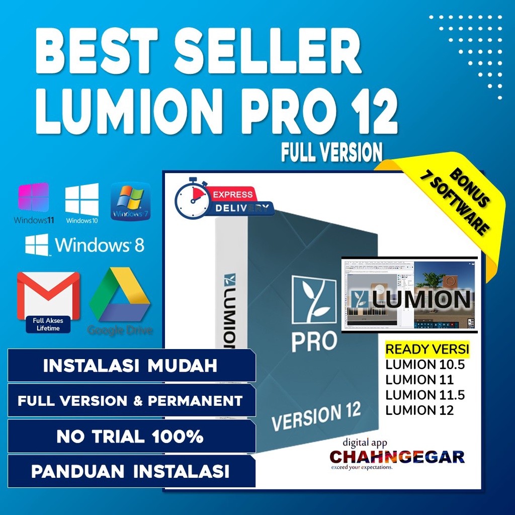 Jual Lumion Pro 12.5 2023 Full Version | Lumion Pro 12 Software 3D ...