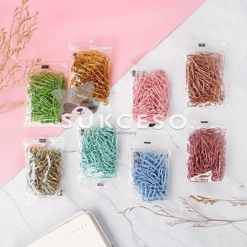 Jual Color Sprinkle Paper Clip Pack / Klip Penjepit Kertas Warna Warni ...