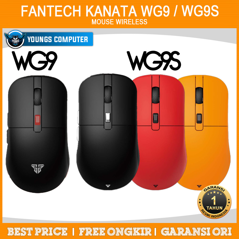 Jual MOUSE FANTECH KANATA WG9 / WG9S Recharge able Wireless Mouse ...