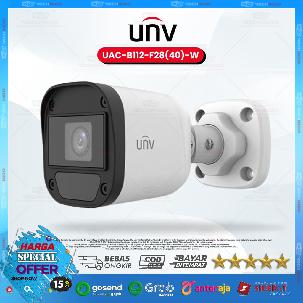 Jual UNIVIEW UAC-B112-F28 (40)-W 2MP ColourHunter Fixed Bullet Analog !! | Shopee Indonesia
