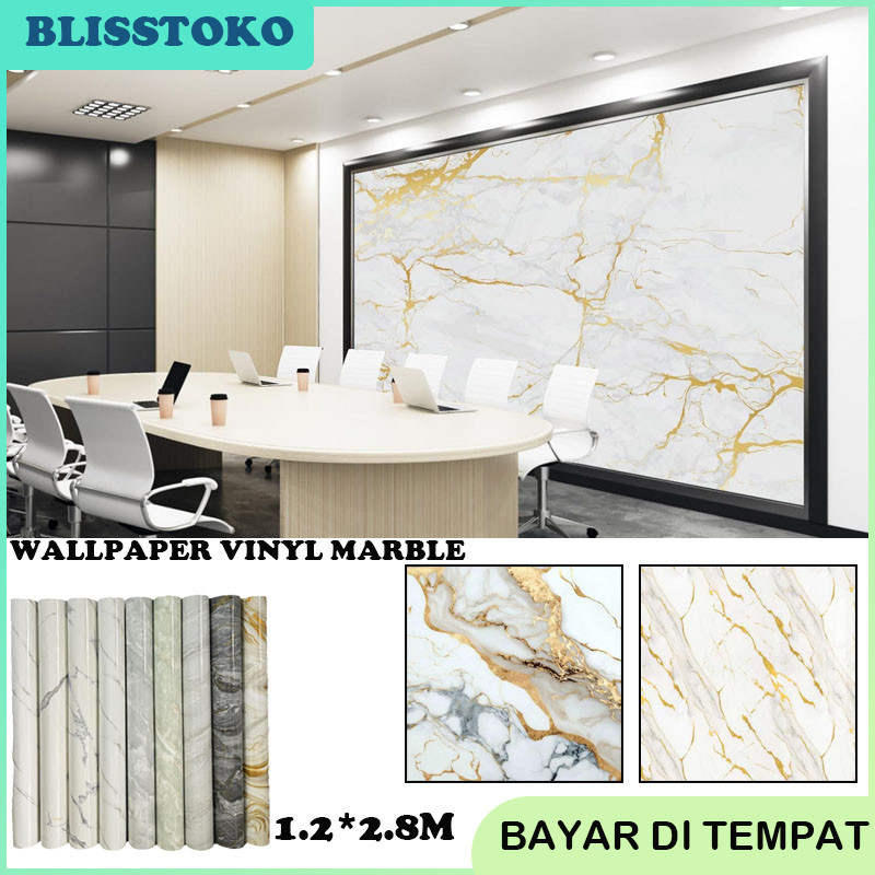 Jual Wallpaper dinding Vinyl Marble/Wallpaper Dinding Motif Vinyl ...