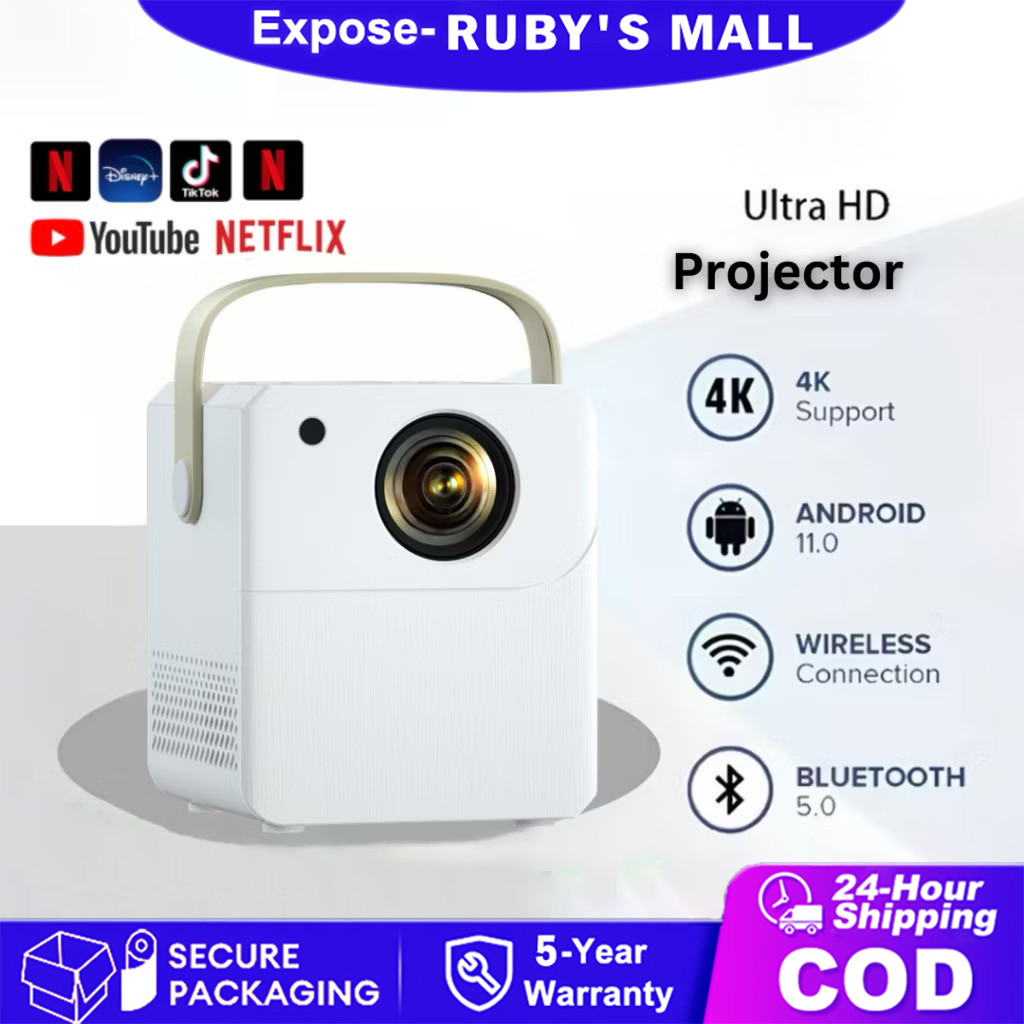 Jual Proyektor Mini Android Portable Home Proyeketor Wireless Bluetooth Projector TV Built-in ...