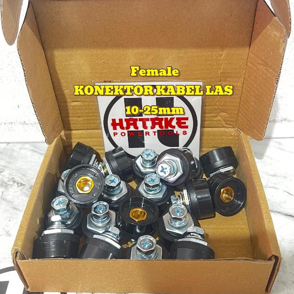 Jual Female Konektor las female Cewe 10 - 25MM colokan kabel las ...