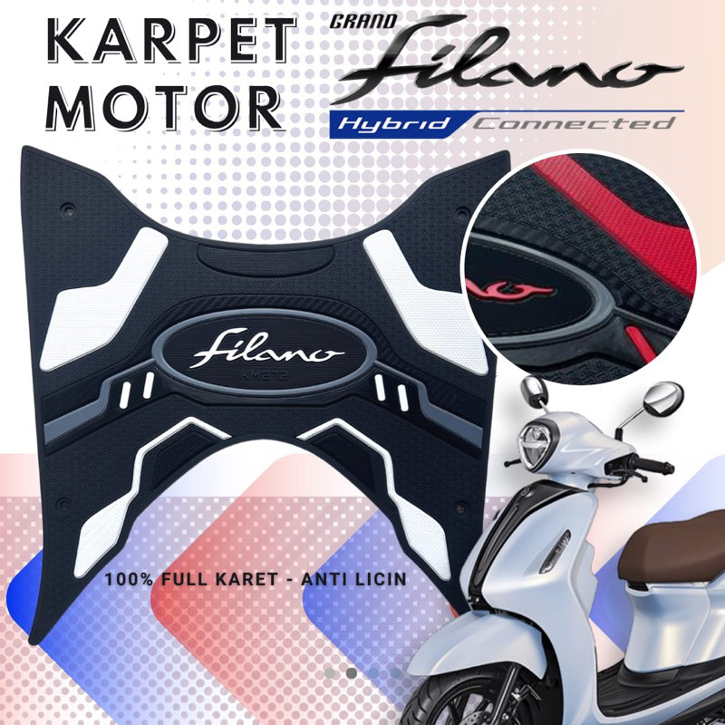 Jual Alas kaki motor Filano 100% Full karet dan anti Licin | Shopee ...