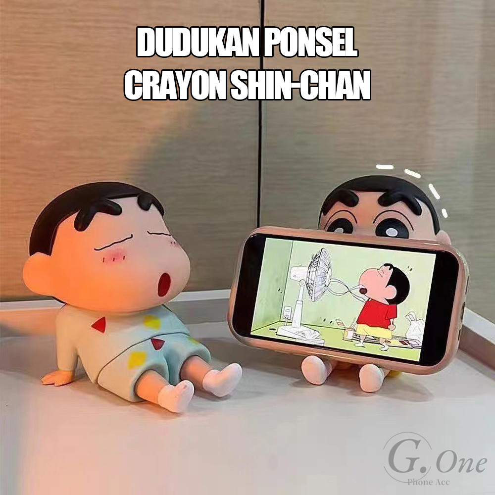 Jual Lucu Crayon Shin-chan Phone Holder Dekorasi Meja Kartun kepala dan ...