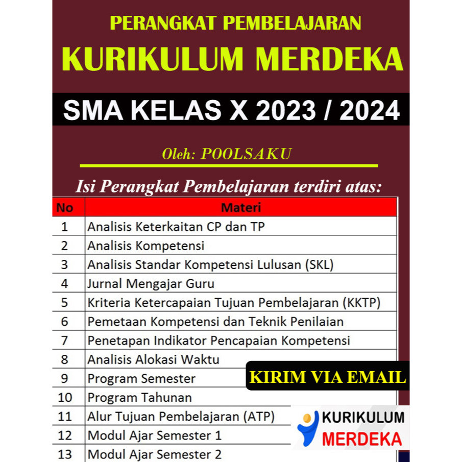 Jual Perangkat Ajar Pembelajaran Kurikulum Merdeka Kurmer SMA Kelas 10 X Sepuluh | Shopee Indonesia