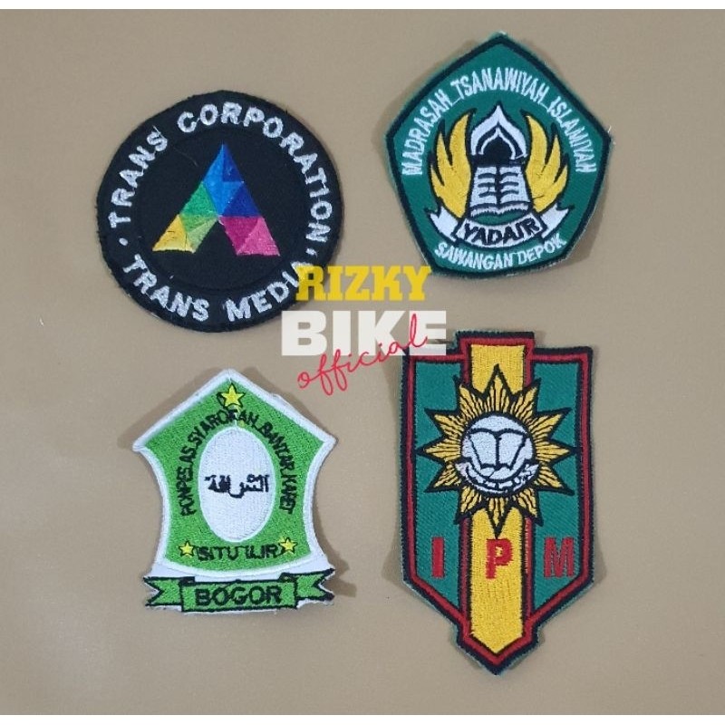 Jual Bordir Logo Batch Bet Logo Bordir Alamat Nama Murid Sekolah SD SMP ...