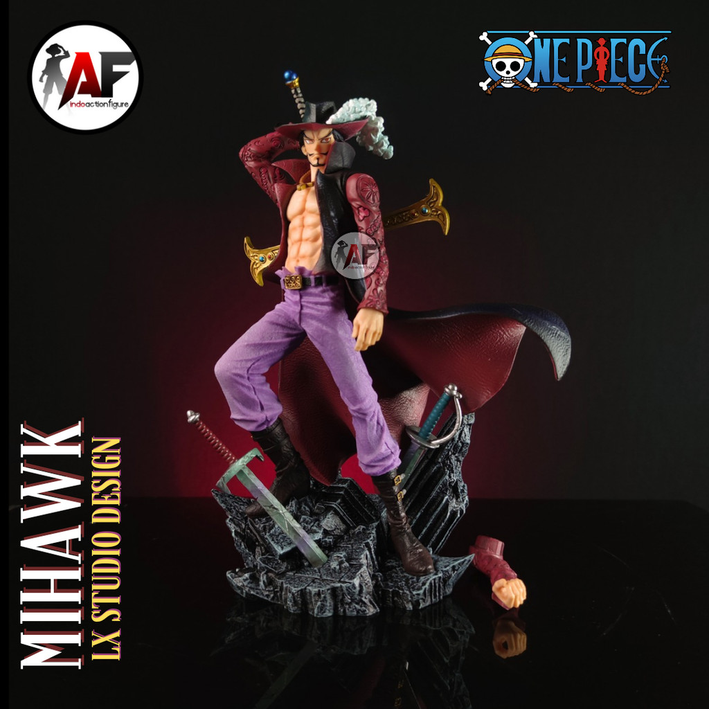 Jual Statue One Piece Dracule Mihawk LX Studio Design Recast 28cm ...