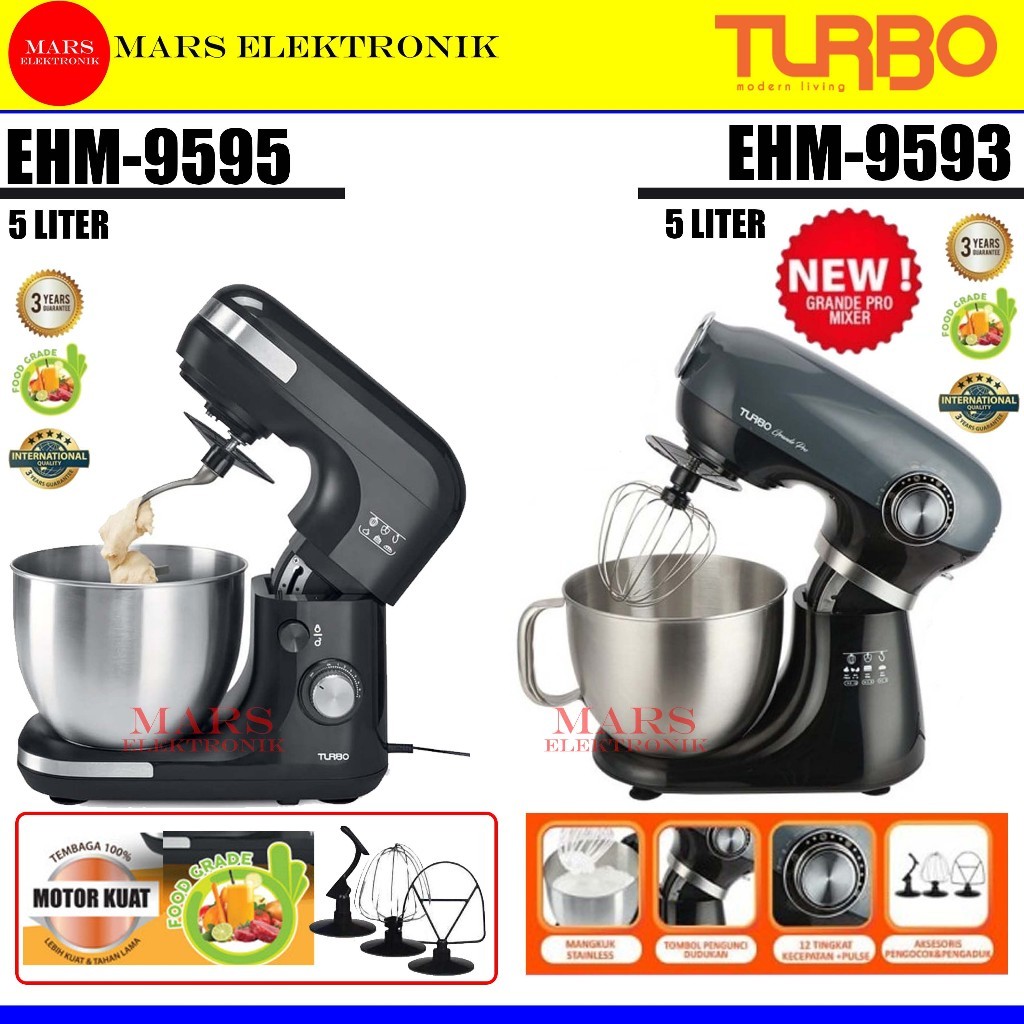 Jual MIXER TURBO STAND GRANDE EHM-9595 / EHM-9593 - 5 LITER - PENGADUK ...
