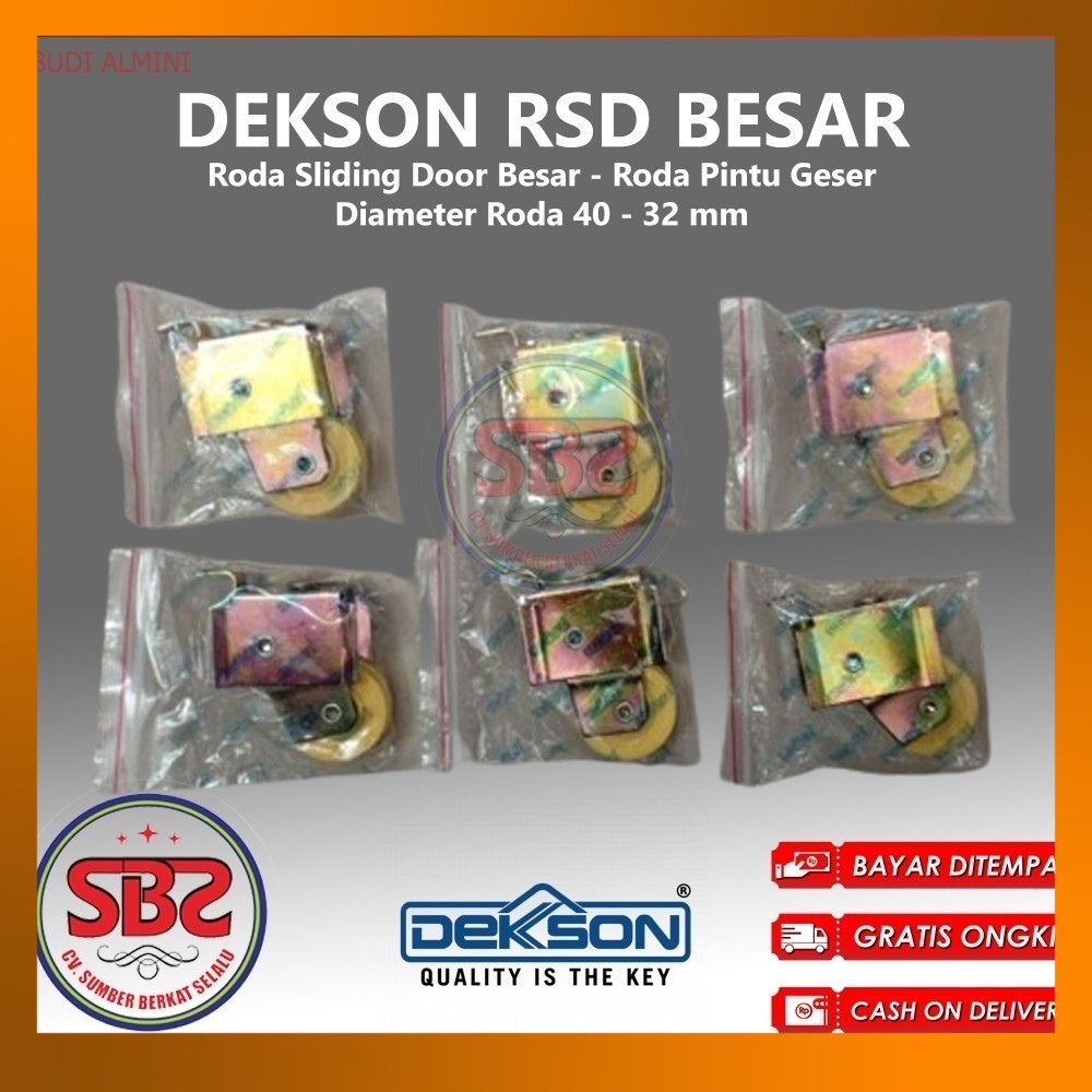Jual DEKSON Roda Sliding Door Dekson Dekkson RSD Besar Pintu Alumunium ...