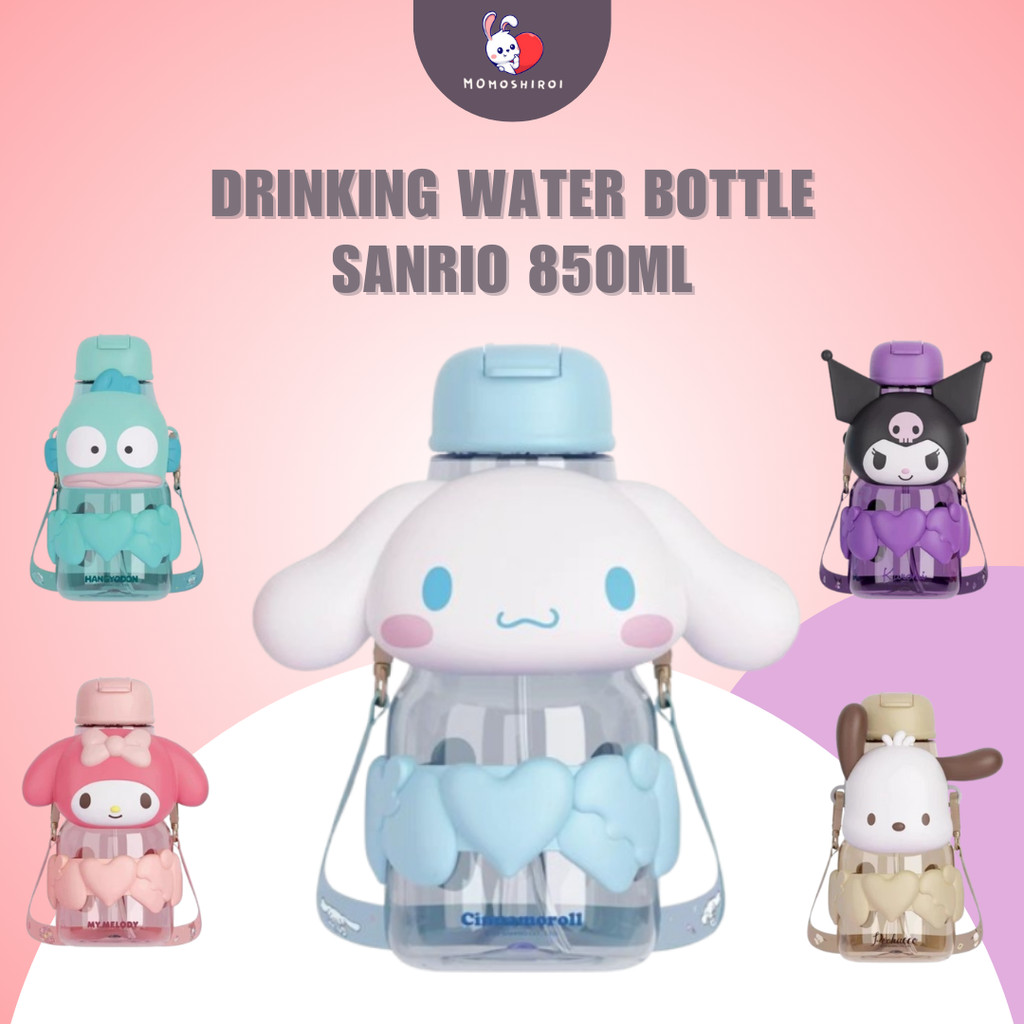 Jual Botol Minum Sanrio Kuromi Hello Kitty Cinnamoroll Pochacco Hayakodon 850ml Water Bottle ...