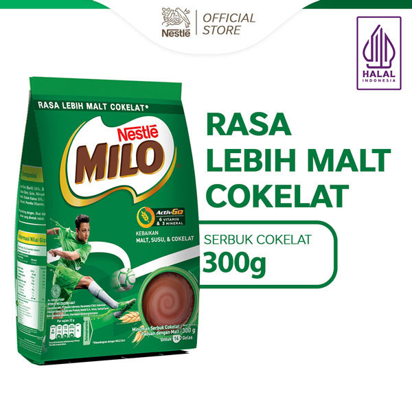 Jual MILO ACTIV-GO Susu Coklat Pouch 300g | Shopee Indonesia