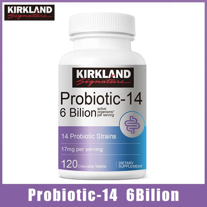 Jual Probiotics 6 Billion CFU Chewable Tablets 14 Probiotic Strains for ...