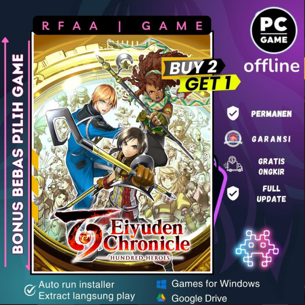Jual EIYUDEN CHRONICLE HUNDRED HEROES DELUXE EDITION | GAME PC - LAPTOP ...