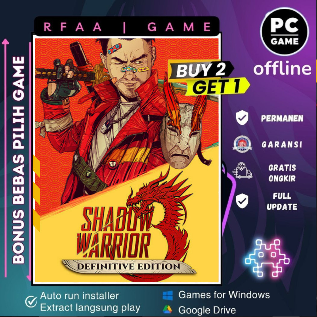 Jual SHADOW WARRIOR 3 DELUXE DEFINITIVE EDITION | GAME PC - LAPTOP - DL | Shopee Indonesia