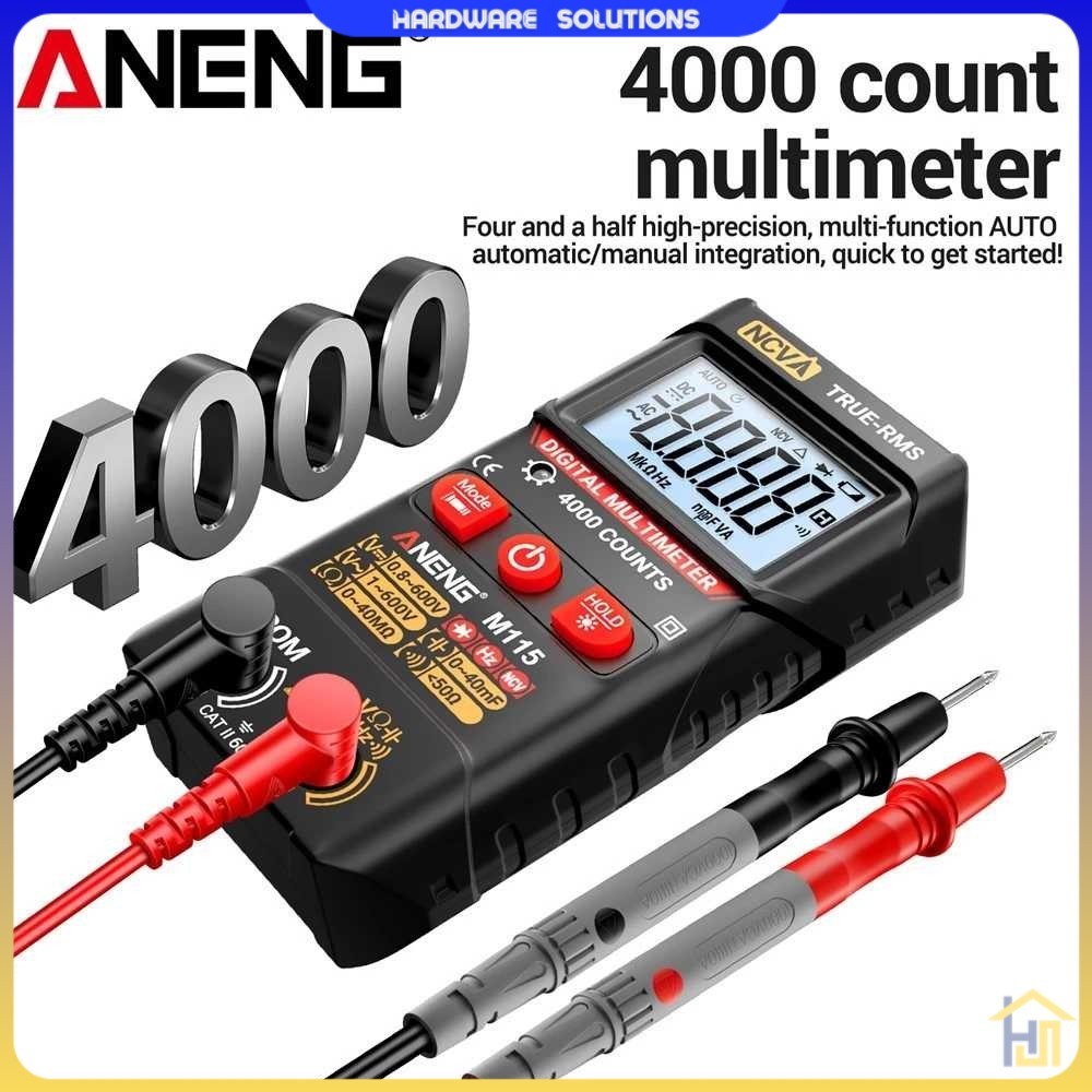Jual ANENG Digital Multimeter Mini Voltage Tester True RMS - M115 ...