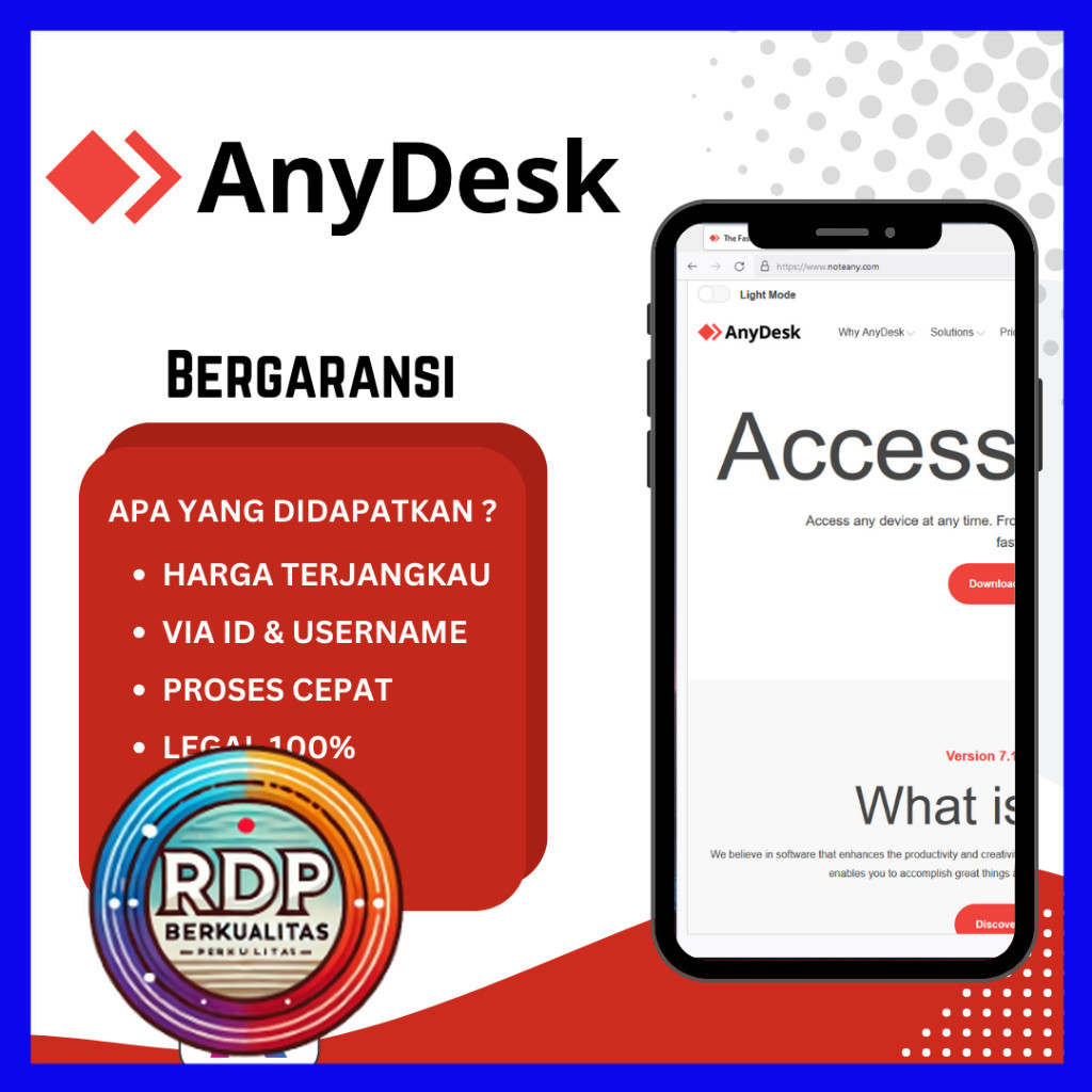 Jual AnyDesk Premium 1 Tahun Full Garansi (Proses Tercepat Buka 24 Jam ...