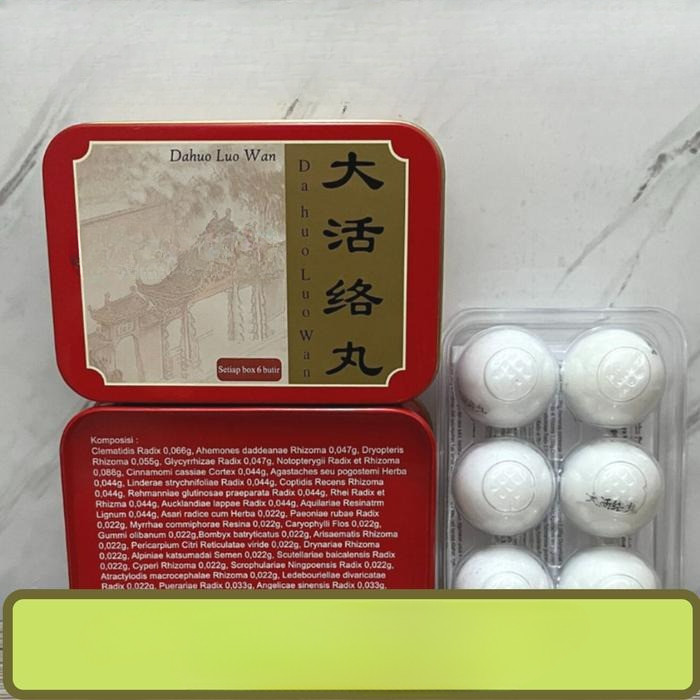 Jual Da Huo Luo Wan 6 Butir Obat Stroke Obat Struk Darah DAHOLODAN Da ...