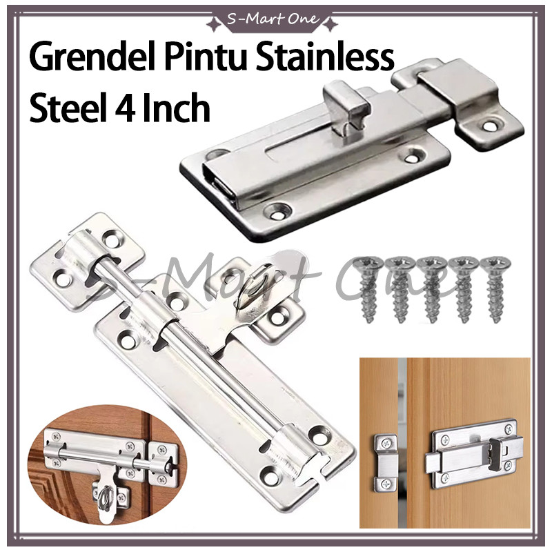 Jual SM Selot Pintu Stainless 4 Inci / Grendel pintu stainless/ Slot ...