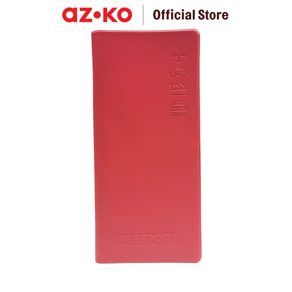 Jual AZKO Passport Organizer Paspor - Merah | Shopee Indonesia
