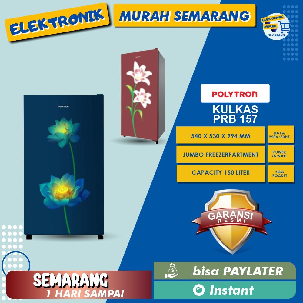 Jual KULKAS POLYTRON PRB 157 LEMARI ES 1 PINTU PRB157 - 150Liter ...