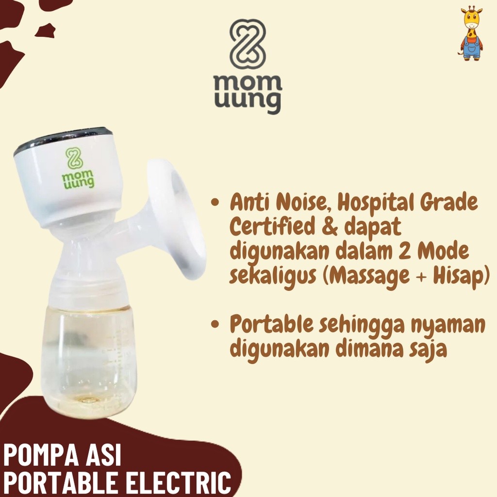Jual Mom Uung Pompa ASI Portable / Breast Pump Electric / Pompa ASI Hospital Grade | Shopee ...