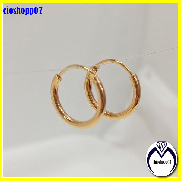 Jual anting gipsi polos anak emas mudah 24k asli kadar 17,9 fashion ...