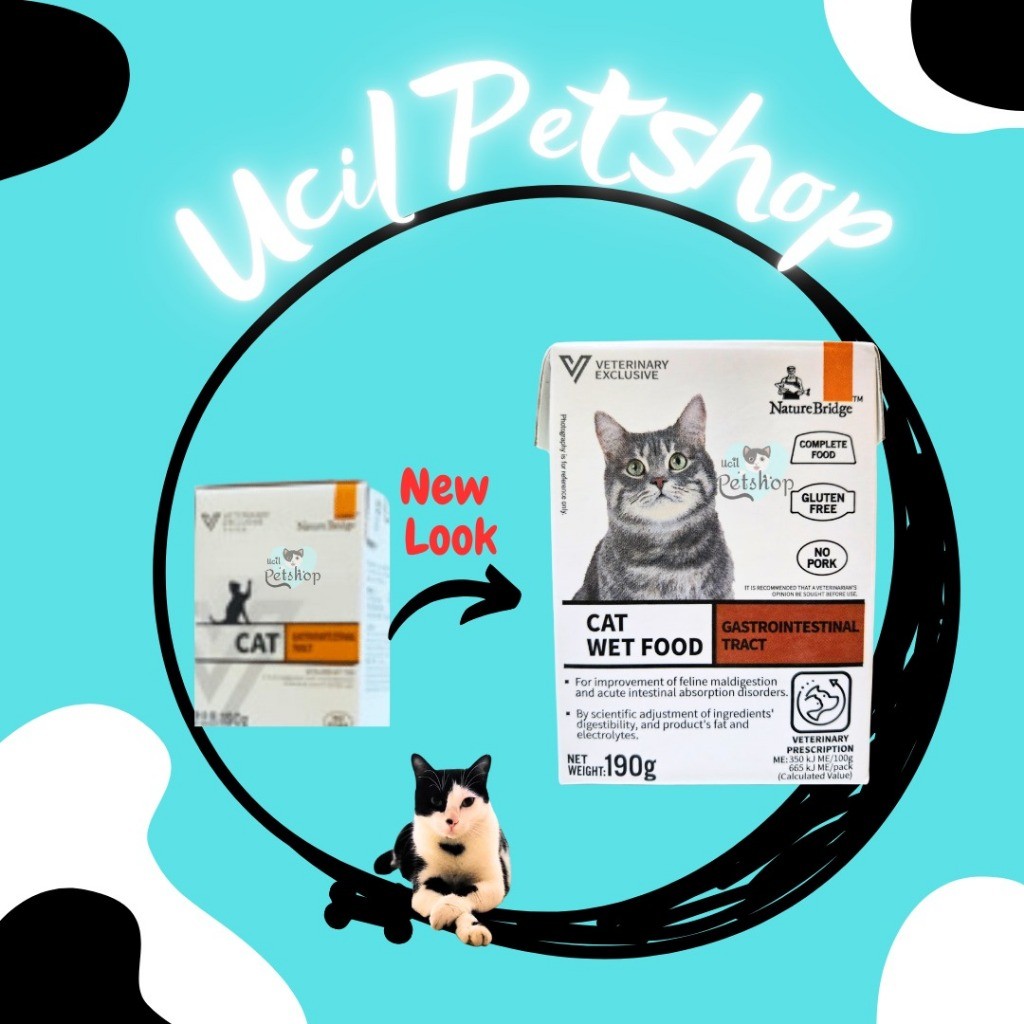 Jual Nature Bridge Gastrointestinal Gastro Cat Wet Food 190gr (NO PORK ...