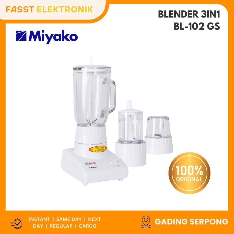 Jual MIYAKO 3in1 Blender Kaca BL-102GS | Shopee Indonesia
