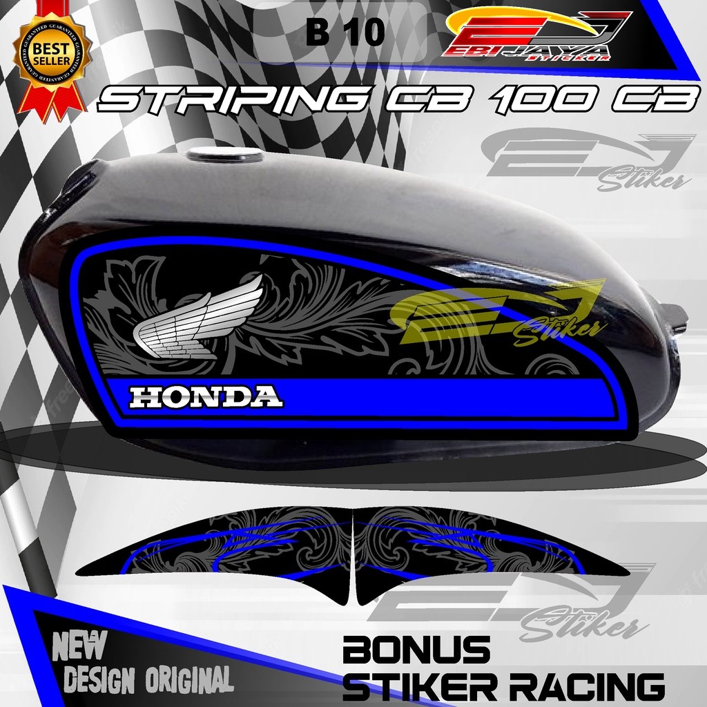 Jual Striping Cb 100 Cb 100 Custom Hologram Dan Non Hologram | Shopee ...