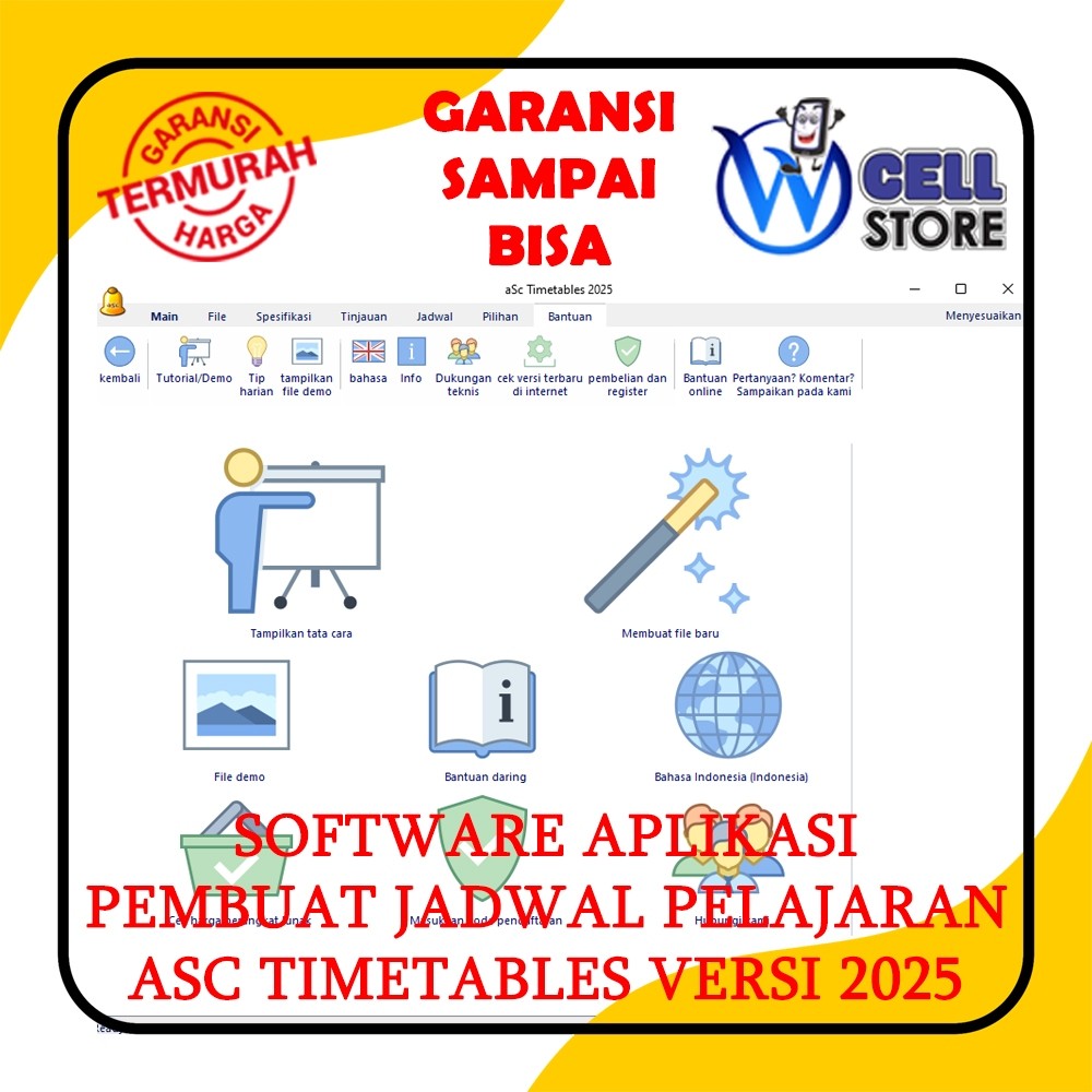 Jual (2025) ASC SOFTWARE APLIKASI PROGRAM PEMBUAT JADWAL PELAJARAN ASC TIMETABLES VERSI 2025 ...