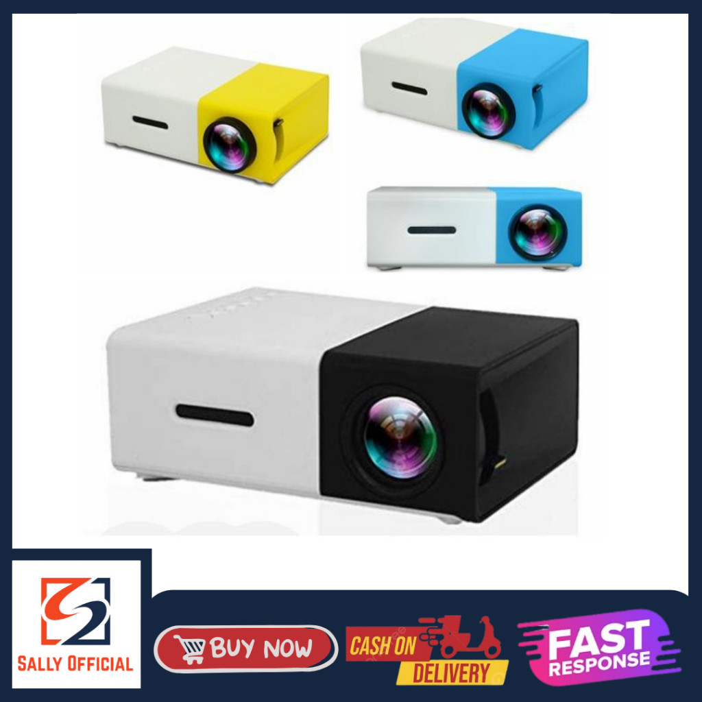 Jual Mini Proyektor LED YG300 / YG-300 / YG 300 LCD Portable Projector ...