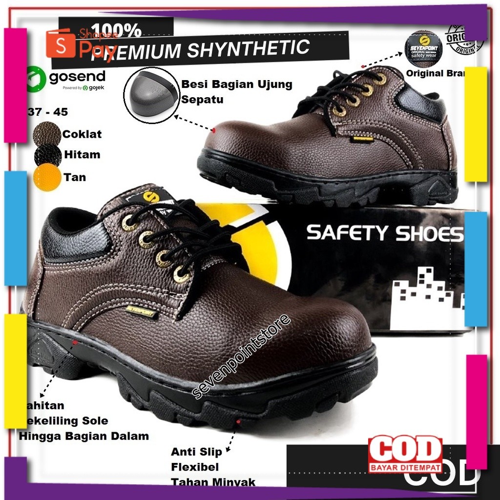 Jual [PREMIUM ORIGINAL] Sepatu Safety Original Sefty Shoes Kerja Proyek ...