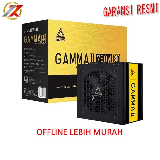 Jual MONTECH GAMMA II 750W 80 PLUS GOLD POWER SUPPLY | Shopee Indonesia